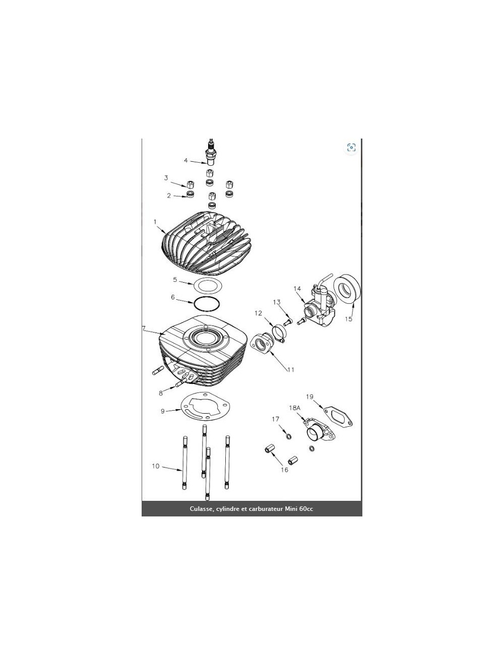 (15) Carbu / Air Box Vortex Mini 60 de