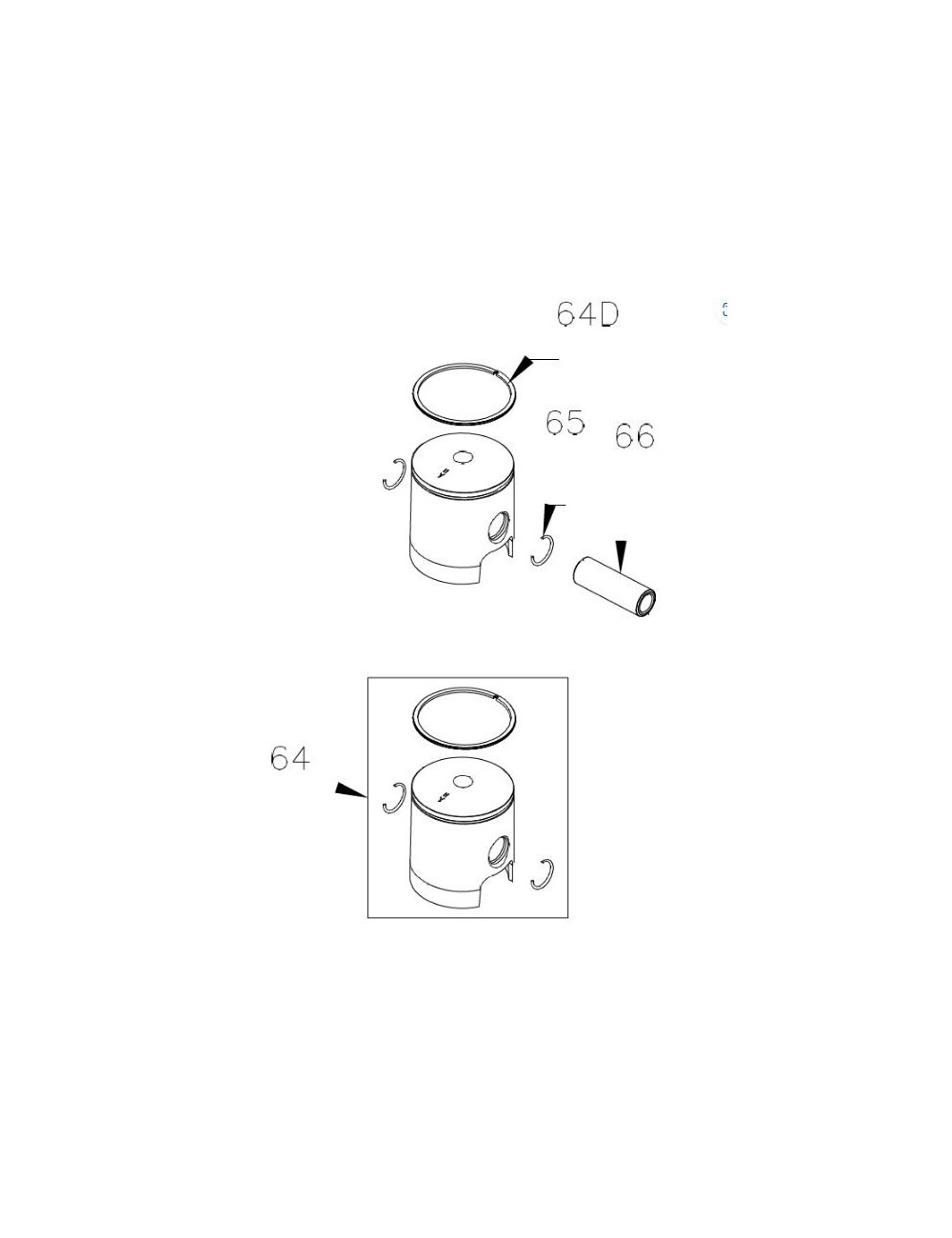 Piston VORTEX Complet pour Moteur de Karting – MagicKart