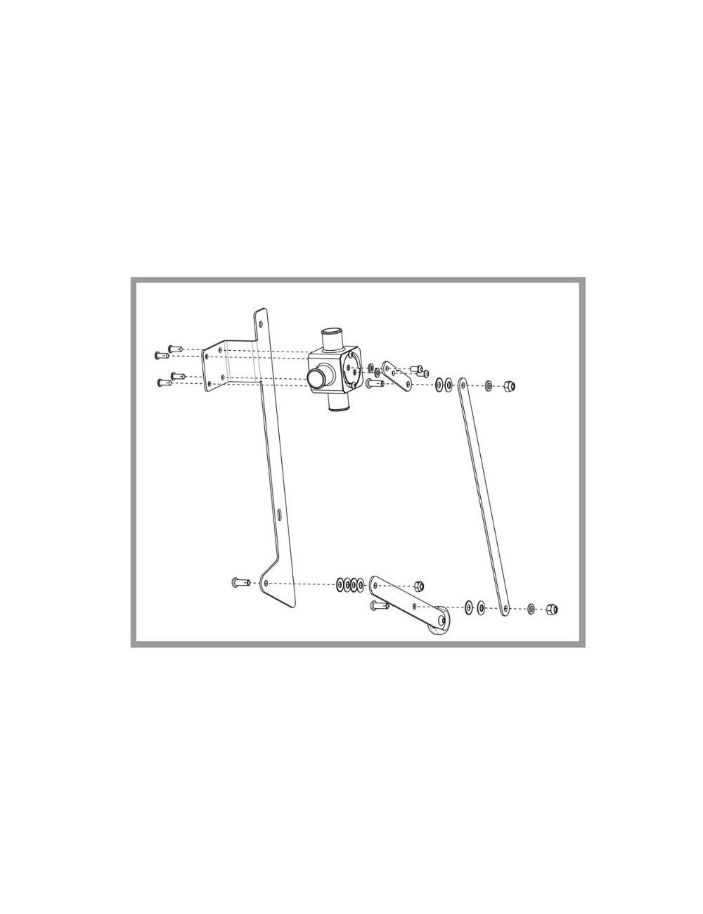 FLOW DIVERTER FOR WATER RADIATOR for karting